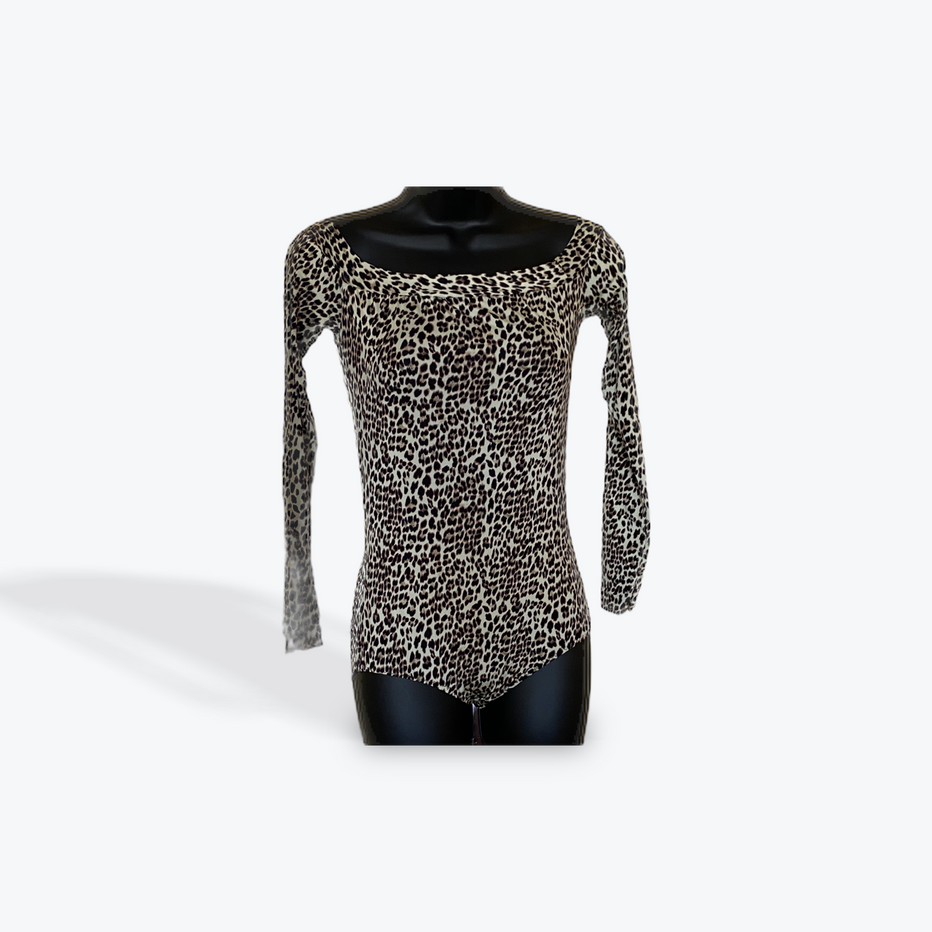 Scoop Neck Leopard Print Bodysuit – TotallyAddictedtoDance