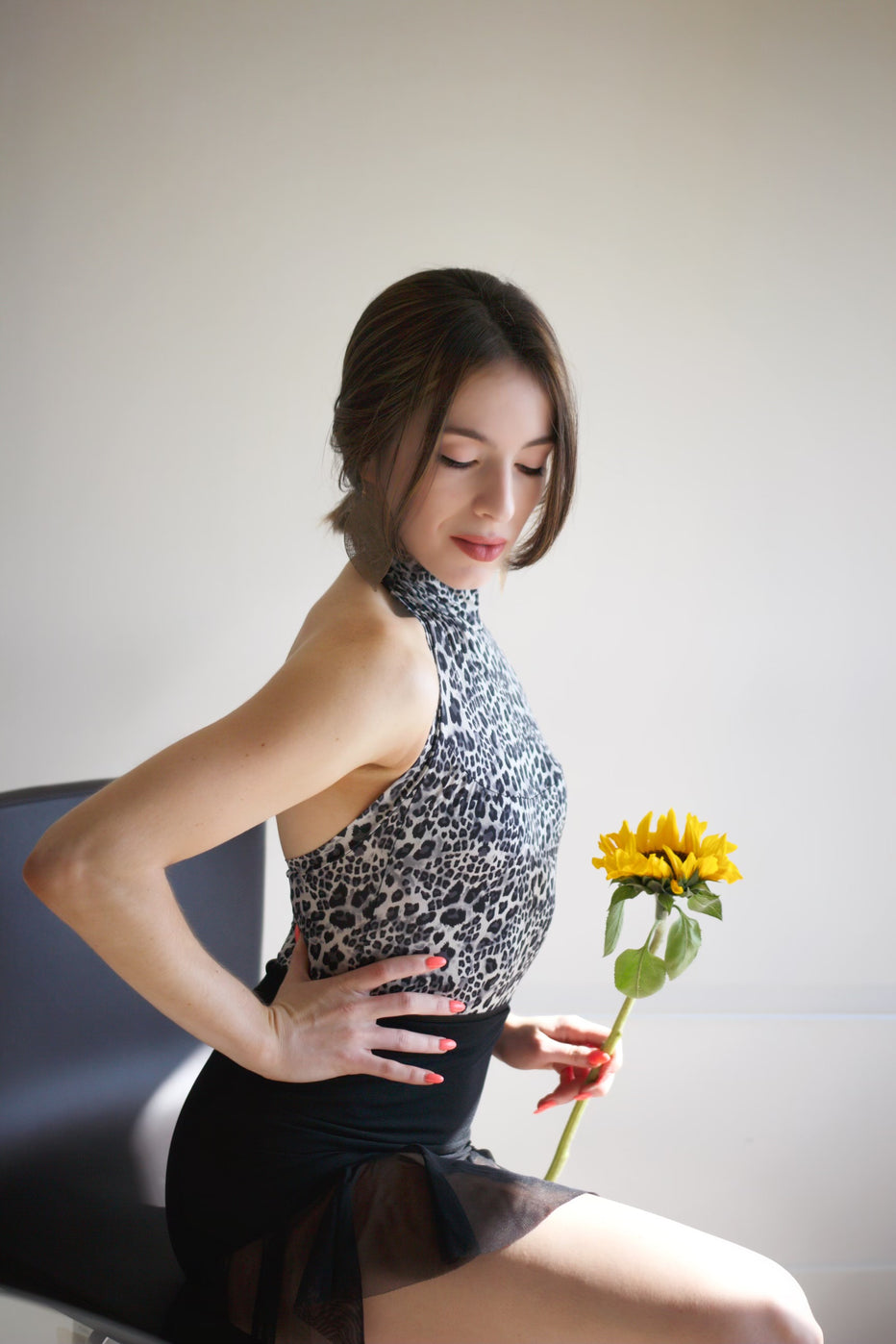 Halter Neck Leopard Print Bodysuit – TotallyAddictedtoDance